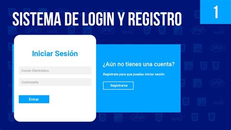 Login Y Registro Con Html Css Js Parte1 Youtube