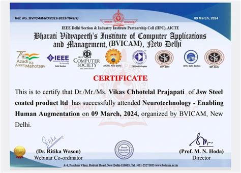 Vikas Prajapati On Linkedin Bhartiya Vidyapeeth New Delhi