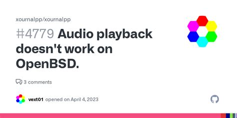 Audio Playback Doesnt Work On Openbsd · Issue 4779 · Xournalpp
