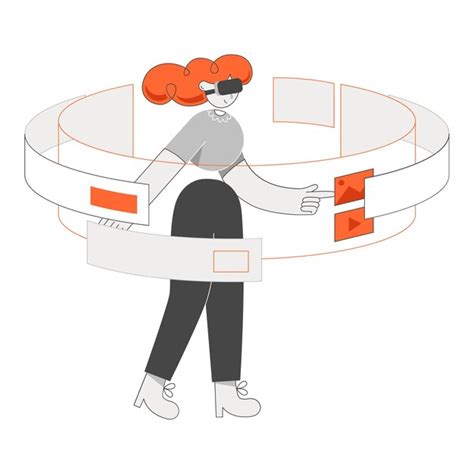 Premium Vector Virtual Interfaces And Displays