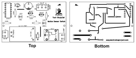 motion sensor light using ir proximity sensor and cd4017