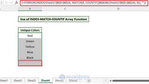 How To Copy Unique Values To Another Worksheet In Excel 5 Methods