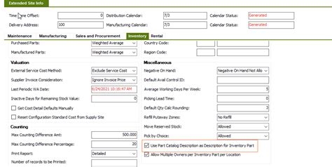 Change Part Description IFS Community
