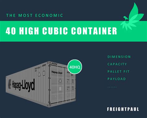 High Cube Shipping Container The Most Economic Container Type FreightPaul