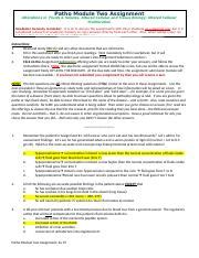 Patho Module Two Assignment Docx Patho Module Two Assignment Alterations In Fluids Solutes
