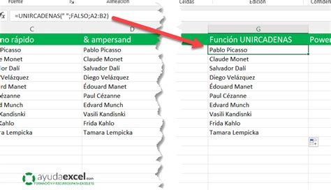 Cómo Unir Los Valores De Dos O Más Celdas Ayuda Excel