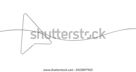 Single Line Drawing Cursor Continuous Line Stock Vector Royalty Free 2423897965 Shutterstock