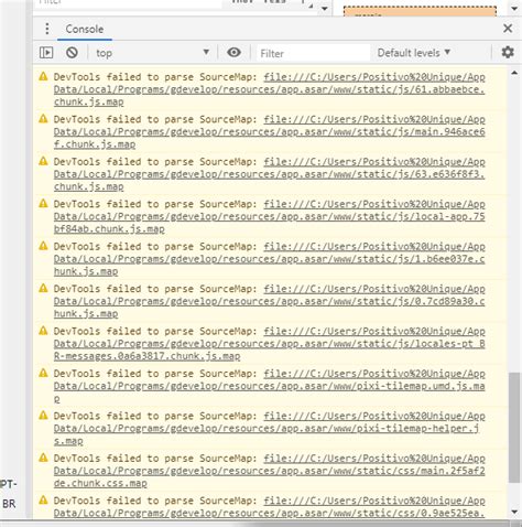Error After Update Bugs Reports GDevelop Forum