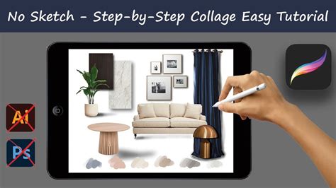 Beginners Guide For Using Procreate For Interior Design Collage Youtube