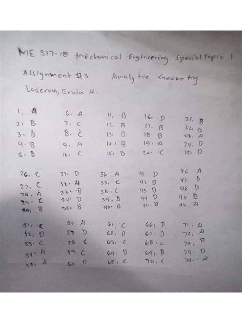 Assignment No3 Analytic Geometry Mest Pdf