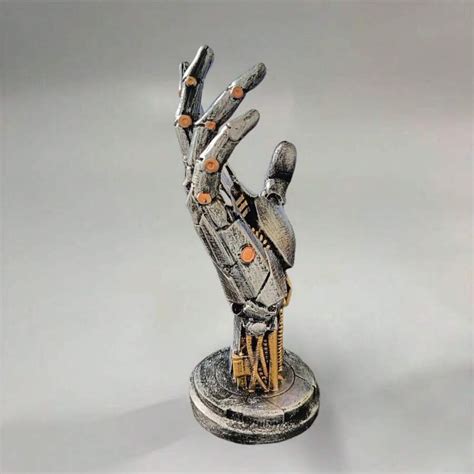 1pc Cyberpunk Robotic Hand Statue Game Controller Stand Support Holder