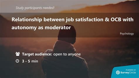 Job Satisfaction Ocb And Autonomy R Surveycircle