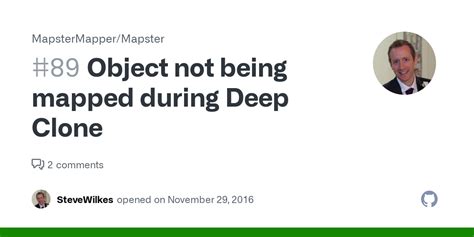 Object Not Being Mapped During Deep Clone Issue MapsterMapper Mapster GitHub