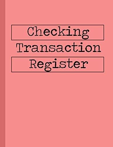 Ebook Checking Transaction Register Check Register For Personal
