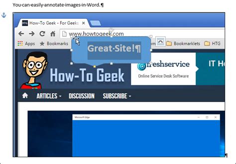 How To Annotate An Image In Word