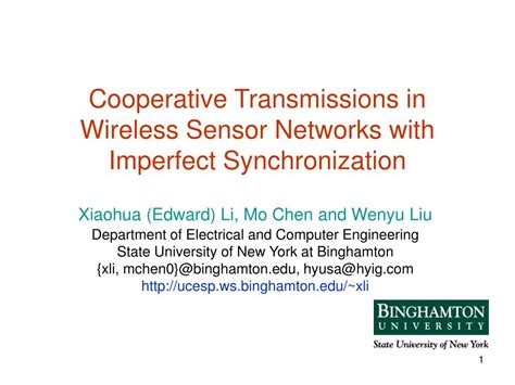 Ppt Cooperative Transmissions In Wireless Sensor Networks With Imperfect Synchronization