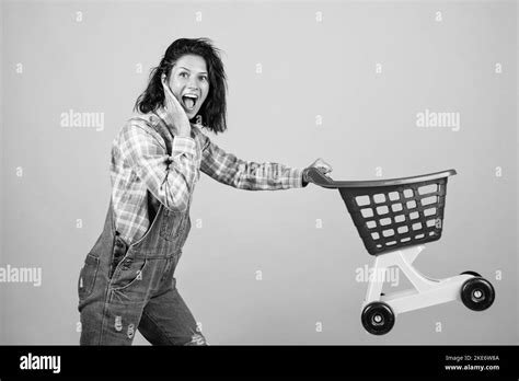 Home Shopping Shopper Girl Have Fun Marketing Concept Female
