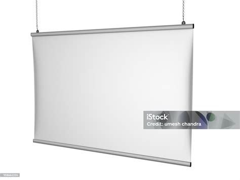 알루미늄 스냅 그립 천장 배너 포스터 걸이 매달려 포스터 레일 포스터 걸이 3d 렌더링 그림입니다 0명에 대한 스톡 사진 및