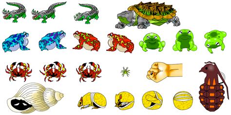 Various Enemy Types Sprite Sheet By Wild West On DeviantArt