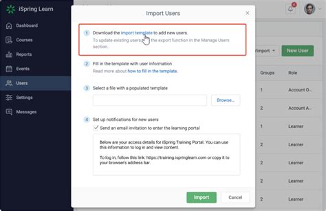 Ispring Learn Lms How To Import Users From File