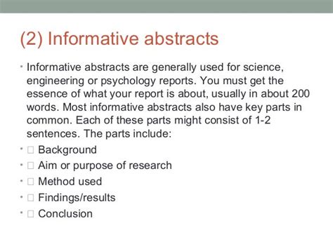 😎 Informative Abstract Example Sample Informative Abstract 2019 02 15