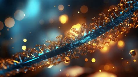 Dna Genome Structure Poster With Copy Space Stock Illustration