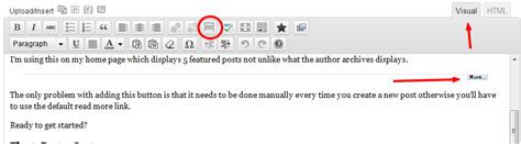 adding a button to the read more link
