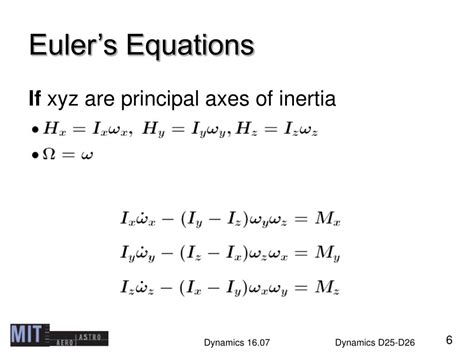 Rigid Body Euler Equations At Ian Dorothy Blog