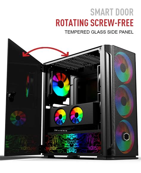 Atx Standard Power Supply Casing Vertical Office Gaming Pc Computer