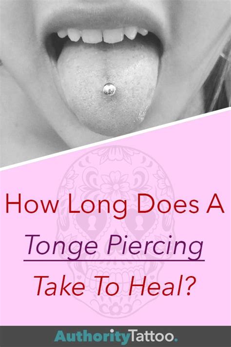 Healing Tongue Piercing Stages