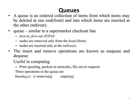 4 queues in data structure ppt