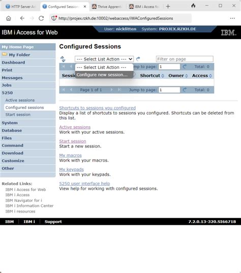 Ibm I Access For Web 5250 Aka Green Screen For Users Nick Litten