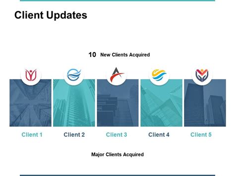 Client Updates New Clients Acquired Ppt Powerpoint Presentation File