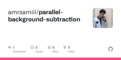 github amrsamiii parallel background subtraction