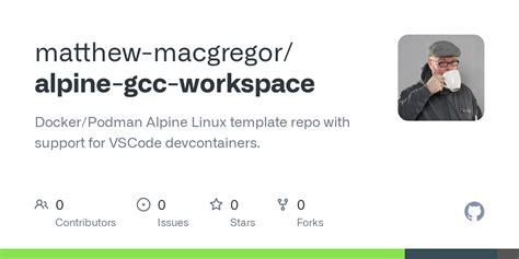 Github Matthew Macgregoralpine Gcc Workspace Dockerpodman Alpine Linux Template Repo With