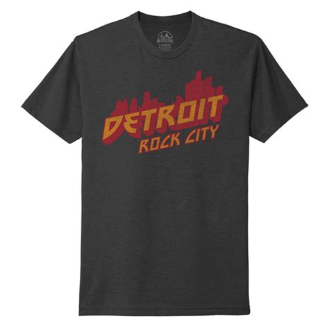 Mi Culture Charcoal Detroit Rock City T Shirt Mi Culture