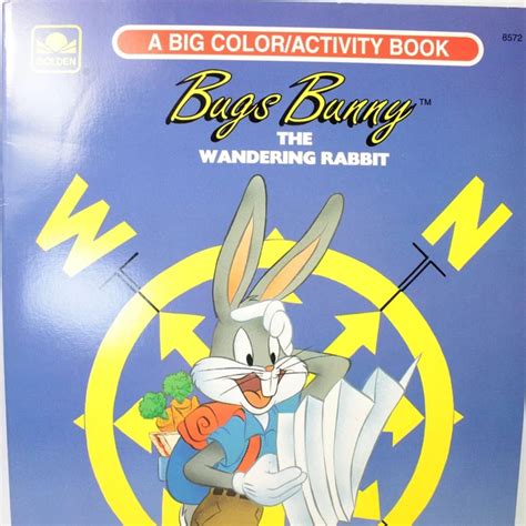 Vintage Warner Bros Looney Tunes Bugs Bunny The Wandering Rabbit Book