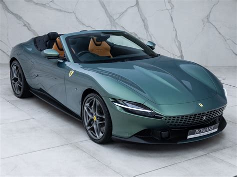 Used Ferrari Roma Spider For Sale Verde Minerale Metallic