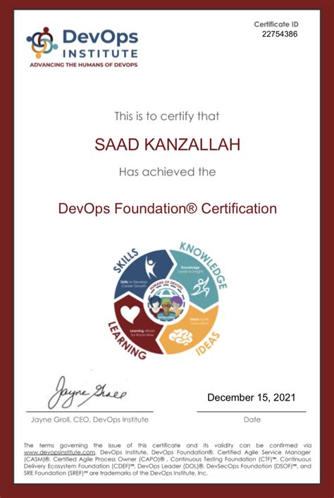 Saad Kanzallah On Linkedin Devops Devopscertified