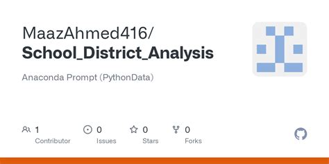 Github Maazahmed416schooldistrictanalysis Anaconda Prompt