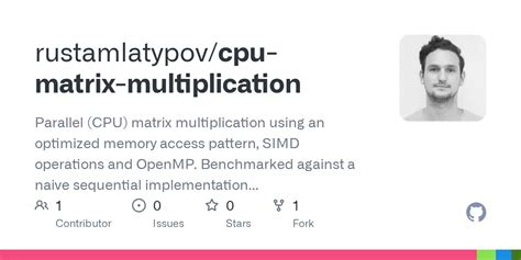 Github Rustamlatypovcpu Matrix Multiplication Parallel Cpu Matrix