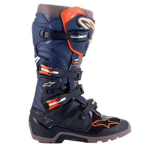 Alpinestars Tech 7 Drystar Enduro Blacknavybrown Mx Boots Ama