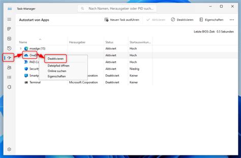 Windows 11 Autostart: Programme aus dem Autostart entfernen