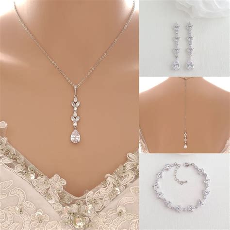 Shop Bridal Necklace Set With Earrings Bracelet For A Your Wedding Day