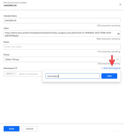 Managing Namespaces Kore Ai Docs