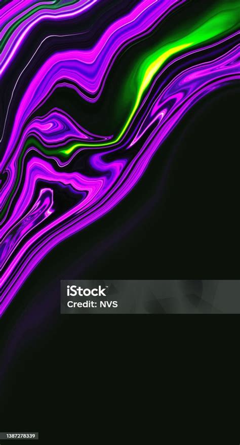 밝은 유체 바이올렛 텍스처 배경에 네온 녹색 파도 추상 적인 액체 보라색 핑크 웨이브 아트 트리피 디지털 스크린 판타지 배경 로얄 글리터 배너 템플렛 럭셔리 플라이어 공간을