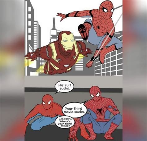 Spiderman Spiderman Spiderman And Iron Man Iron Man X Spiderman