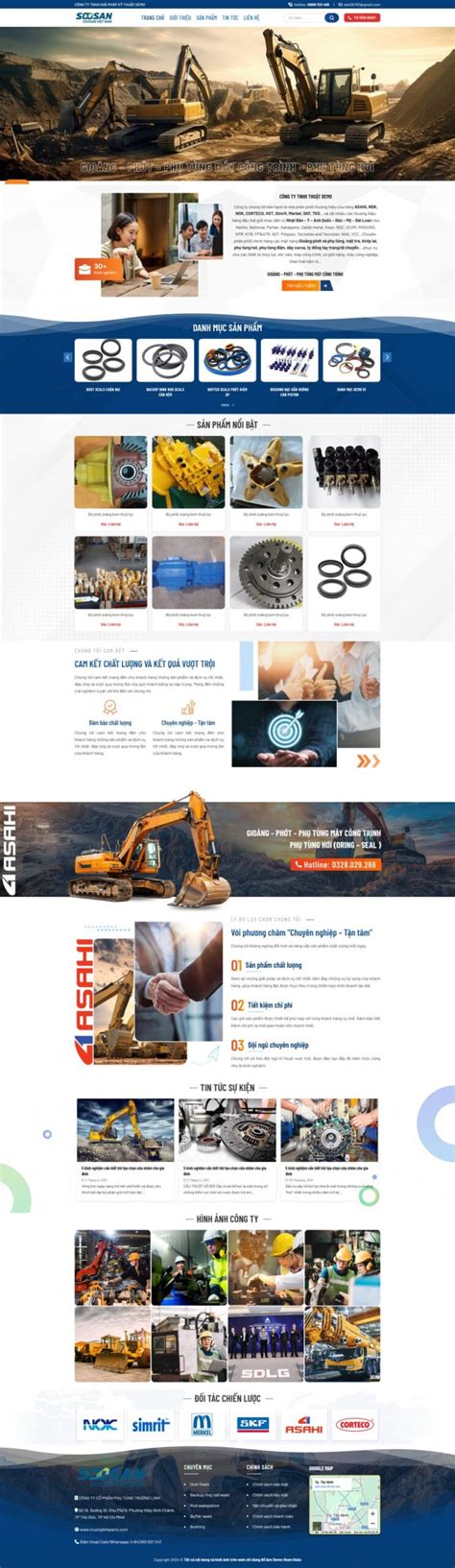 Source Code Mẫu Website Bán Phụ Tùng Xe Cơ Giới Chuẩn đẹp 2025 Themevip Source Code Mẫu