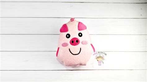 Cute Pig Stuffie 3 Sizes Products Swak Embroidery