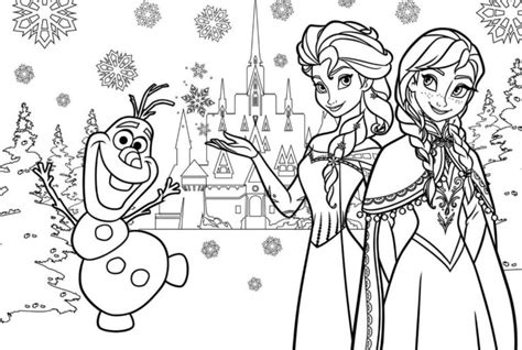 Dibujos De Elsa Y Anna Para Colorear